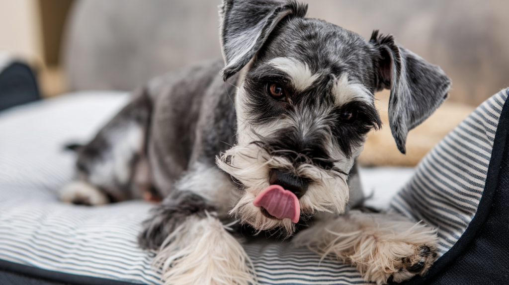 😟 Is Your Miniature Schnauzer’s Paw Licking a Sign of Something Serious?