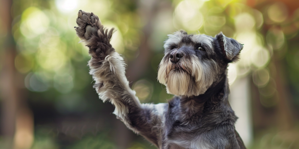 Your Mini Schnauzer’s New Party Trick - Learn to Wave!”